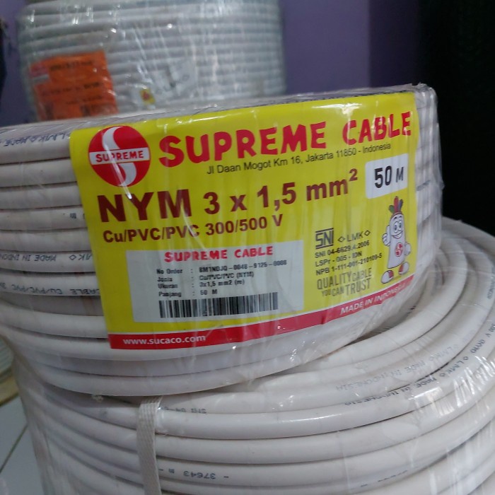 Jual Kabel Nym 3X1,5 Supreme 50M Cod | Shopee Indonesia