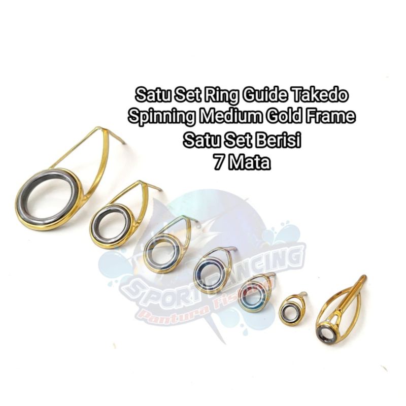 Jual Ring Guide Takedo Spinning Medium Gold Frame Non Fuji - Satu Set ...