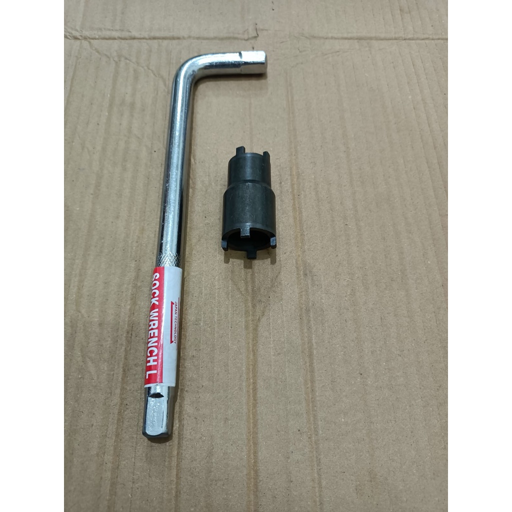 Jual PAKET 2 SET Kunci Mahkota + Gagang Stang Kunci Sok Sock L / DOUBLE CROWN SOCKET KUNCI ...