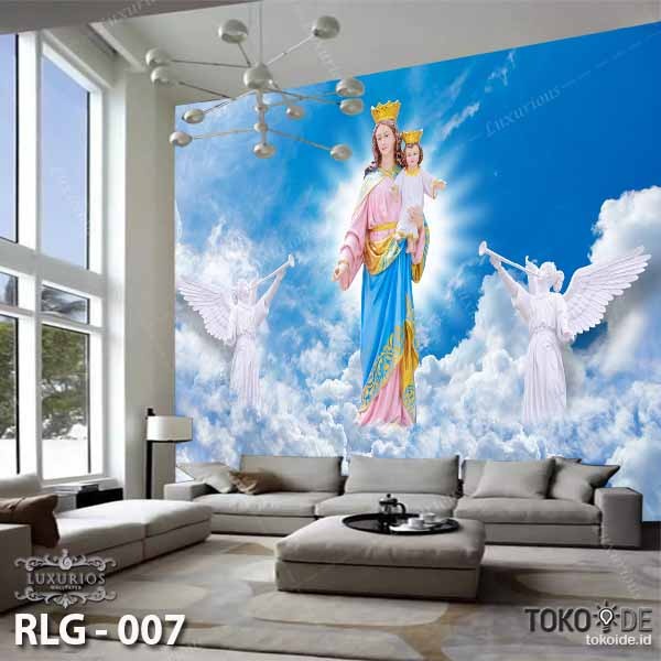 Jual 3D Wallpaper Custom Dinding Sticker KRISTEN Stiker Perjamuan ...