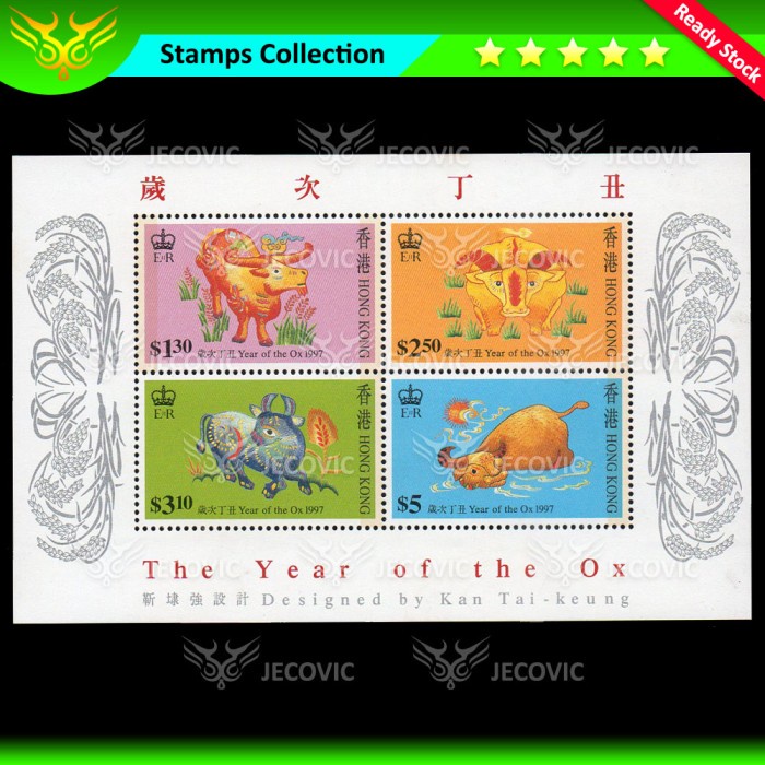 Jual Hongkong The Year Of Ox 1997, Prangko Souvenir Sheets | Shopee ...