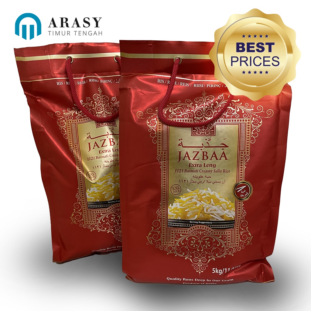 Jual Beras Basmati Golden Sella premium Extra Long | Jazbaa 5kg ...