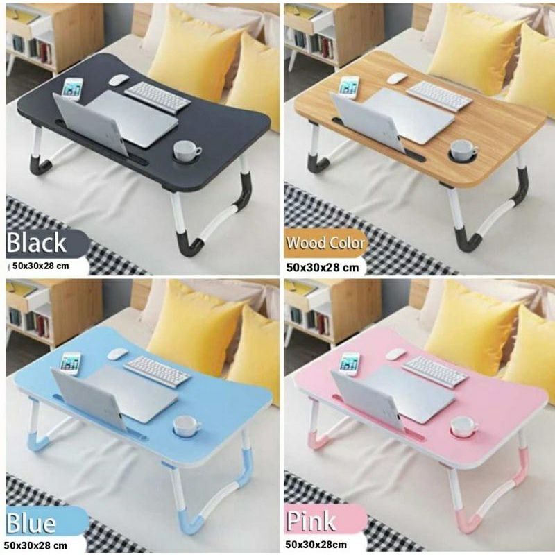 Jual Meja Laptop Lipat Yuna Kecil Multifungsi 50x30 Cm | Shopee Indonesia