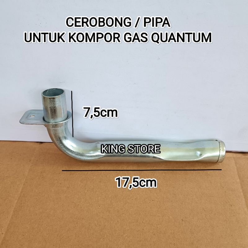 Jual CEROBONG / CORONG PIPA UNTUK BURNER QUANTUM / UNTUK KOMPOR GAS ...