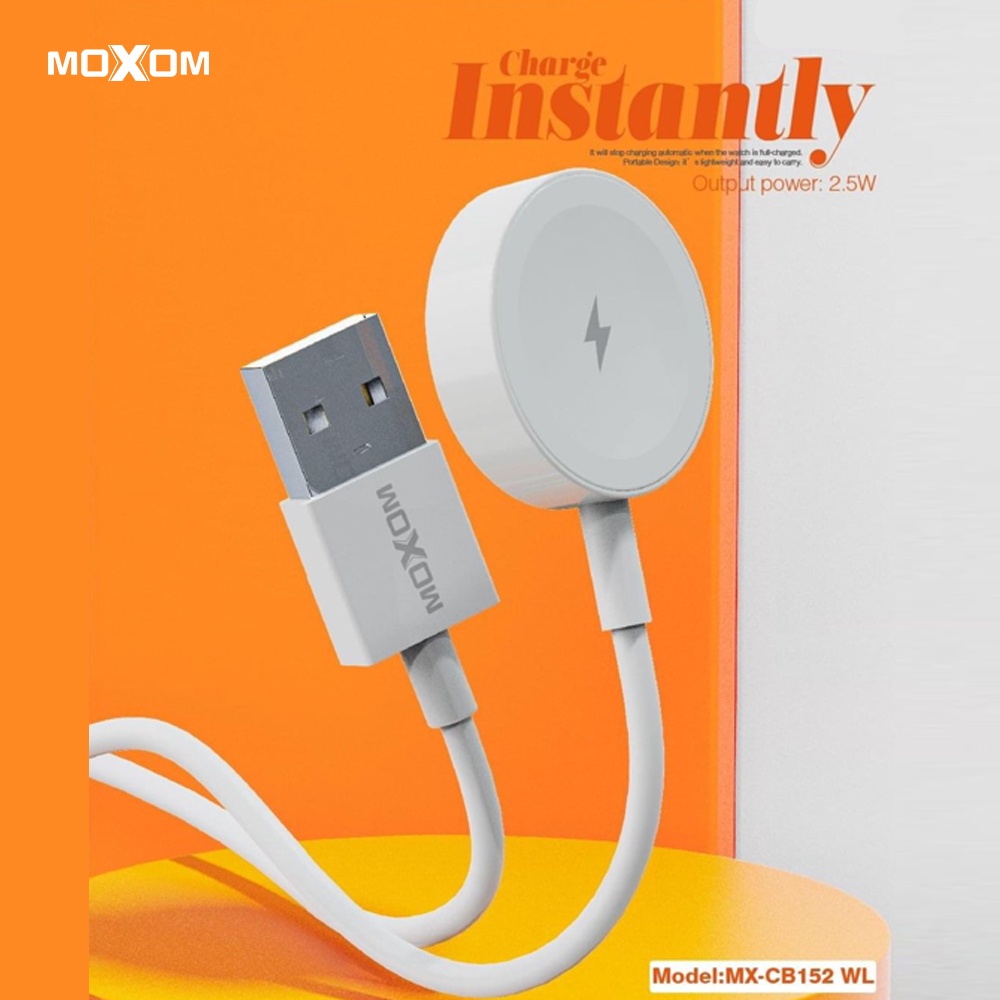 Jual MOXOM Magnetic Watch Charger Series 1 Meter MX-CB152WL | Shopee ...