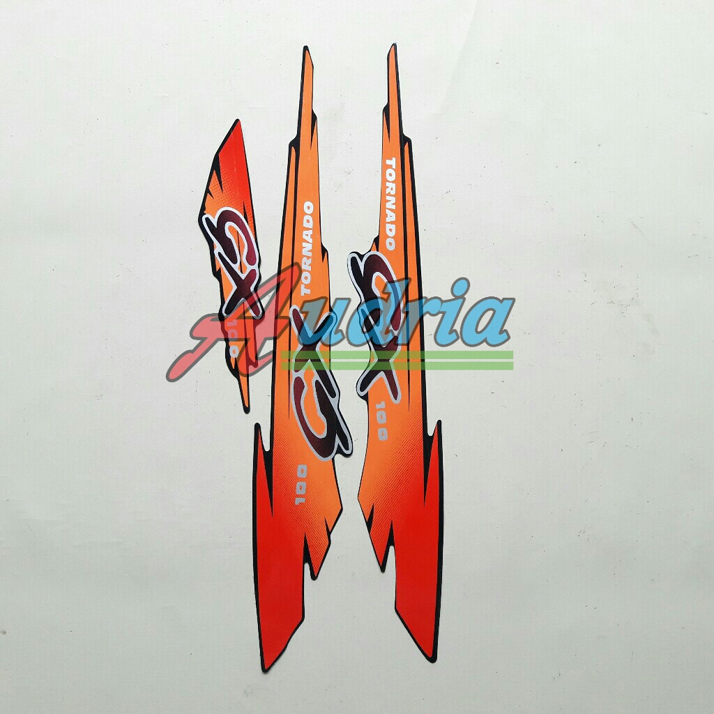 Jual Striping stiker body motor Suzuki tornado gx 100 1996 Orange ...