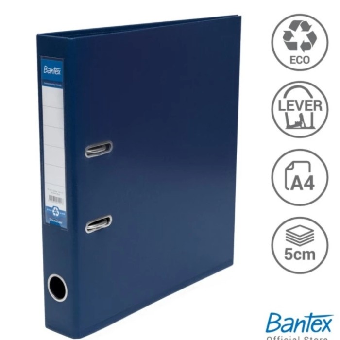Jual Odner Bantex A4 Small 5Cm Biru (Blue) # 1451V01 Harga Promo ...