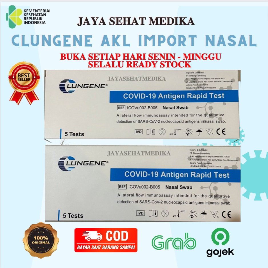 Jual Lungene / Clungene AKL Biru Impor Metode Nasal (colok 2 cm ...