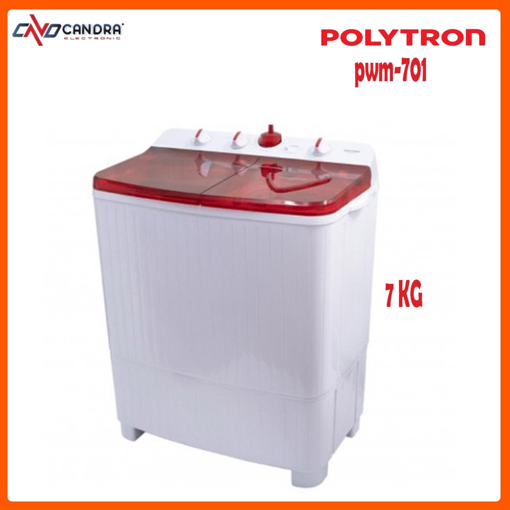 Jual Mesin Cuci Polytron 2 Tabung 7kg PWM 701 Tutup Transparan | Shopee ...