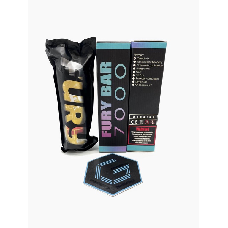 Jual Fury Bar 7000 Puffs Disposable Pods Vape Furybar NOT ELFBAR Elf ...