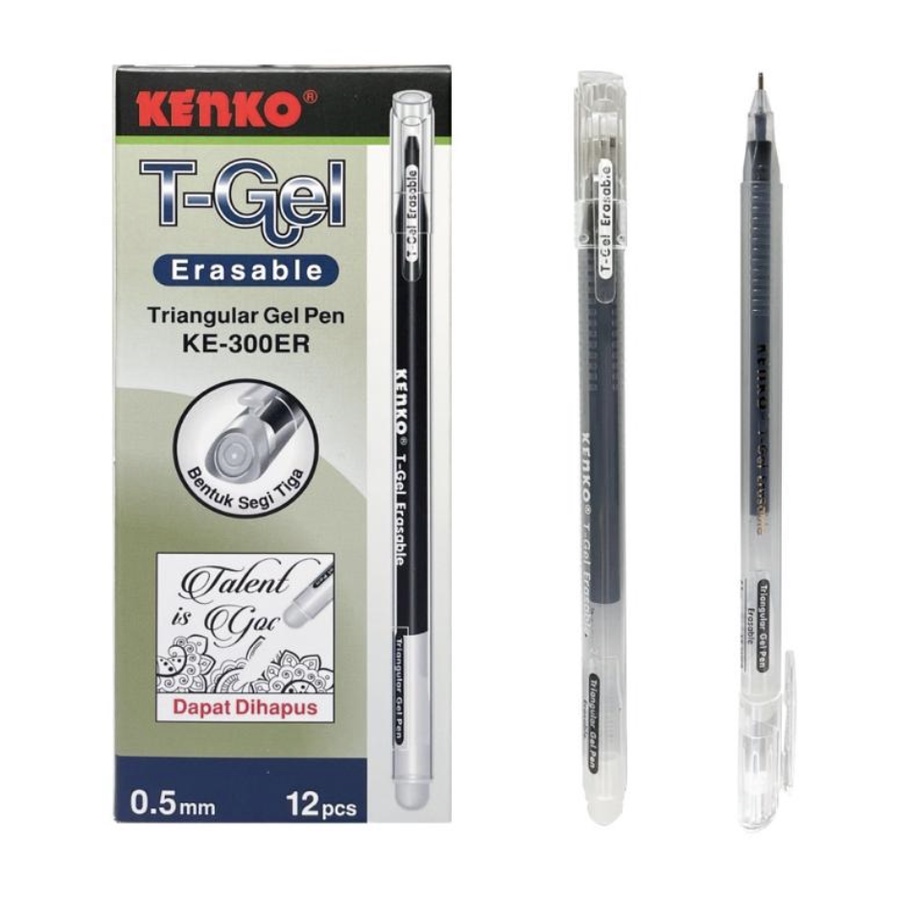 Jual Pen Kenko T-Gel Erasable KE-303ER Hitam [Per Lusin] | Shopee Indonesia