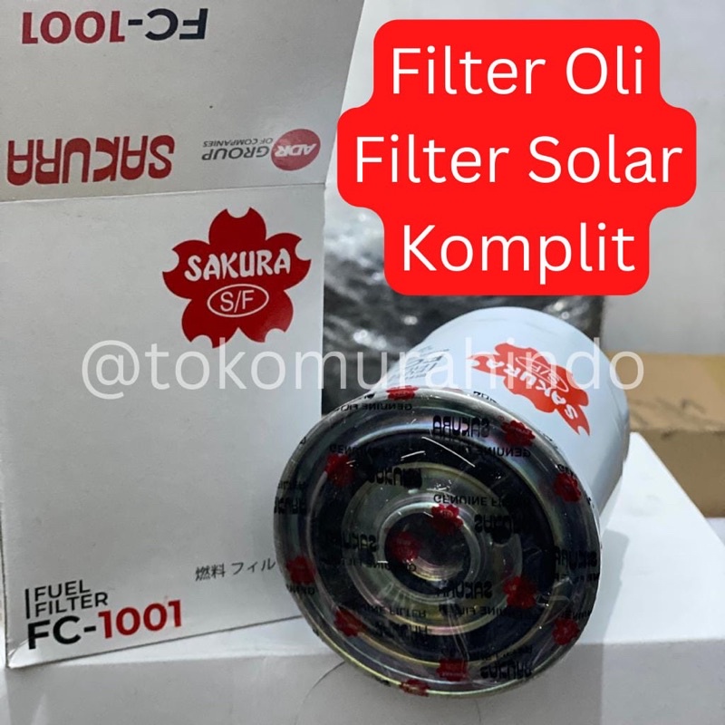 Jual Filter Oli Oil Sakura FC1001 Mitsubishi Isuzu Traga Pregio L200 ...