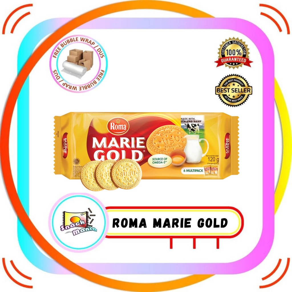 Jual Roma Marie Gold 120 gr Biskuit Marie Susu | Shopee Indonesia