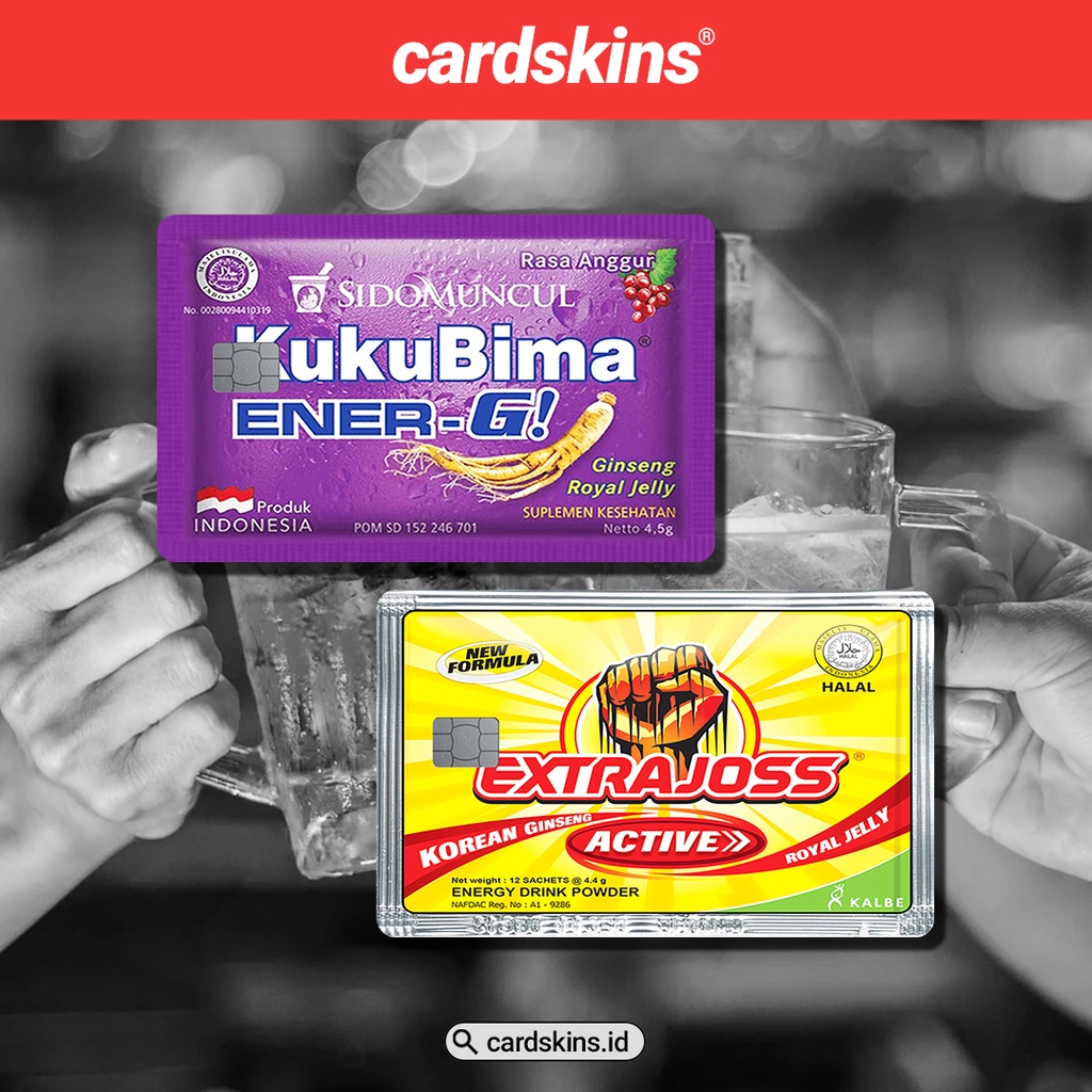 Jual ENERGY DRINK | GARSKIN / STICKER KARTU ATM / SKIN KARTU ATM ...