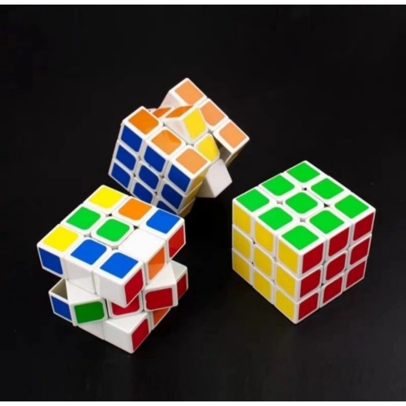 Jual Kubus Rubik 3x3/Rubik Cube 3x3x3/ Mainan puzzle Edukasi (Ukuran ...
