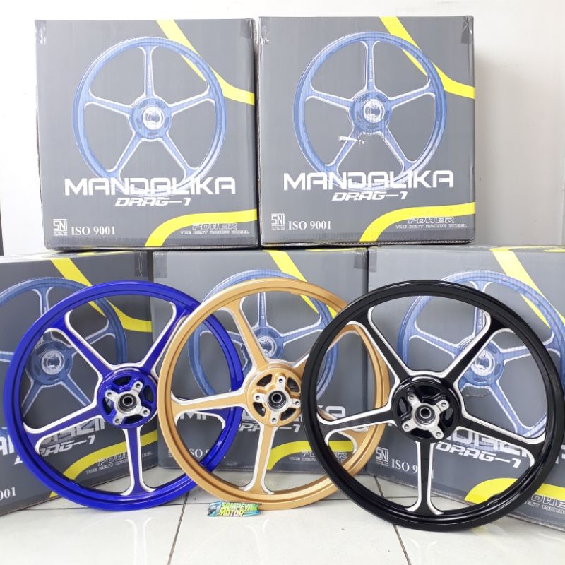Jual Velg Racing Set Yamaha Jupiter Z Power Mandalika Drag-1 Gold Biru ...