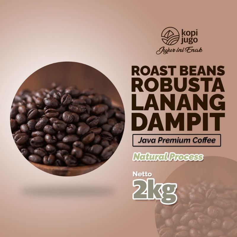 Jual KOPI JUGO Roasted Bean Kopi Robusta Lanang Dampit 2kg Grade 1 ...