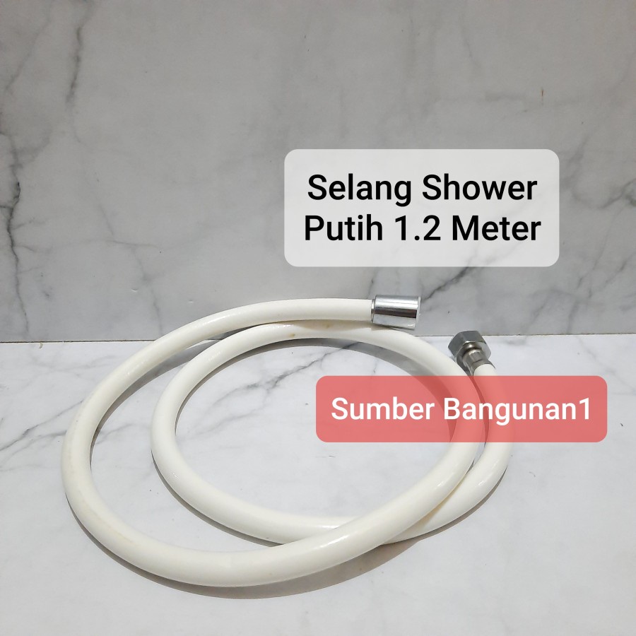 Jual Selang Jet Shower mandi Putih kloset closet drat dalam 1/2 ...