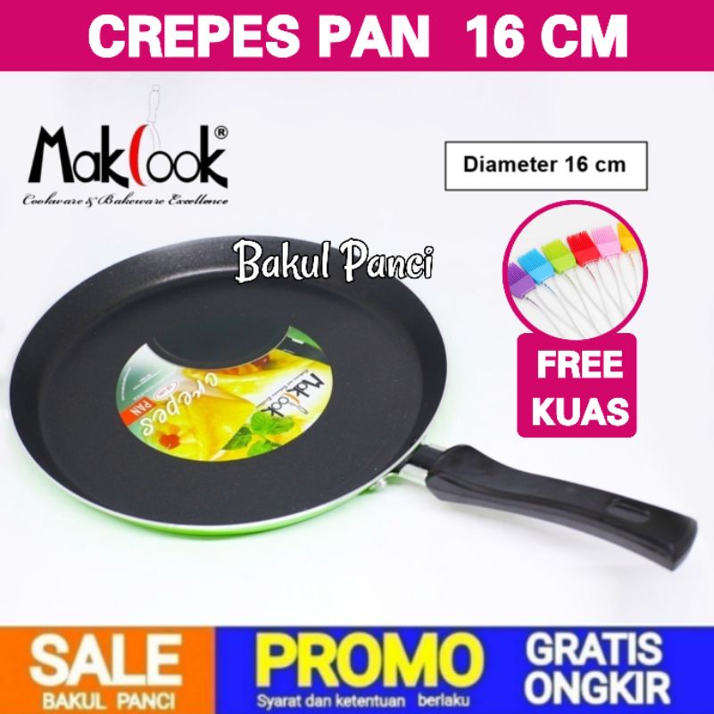 Jual MAKCOOK WAJAN CREPES PAN 16 CM - CREPE MAKER - CETAKKAN KUE KULIT ...