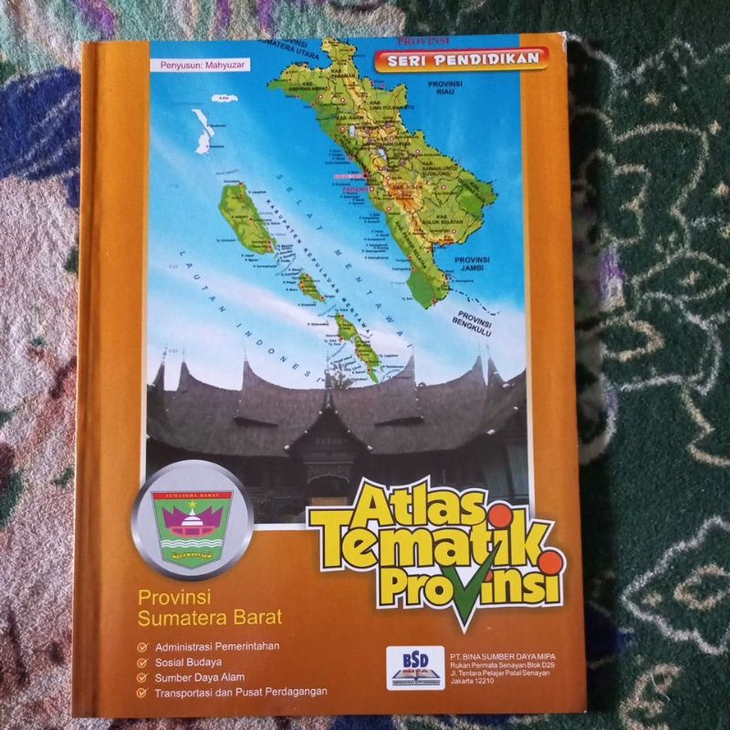Jual ORIGINAL BUKU PETA ATLAS TEMATIK PROVINSI SUMATERA UTARA | Shopee ...
