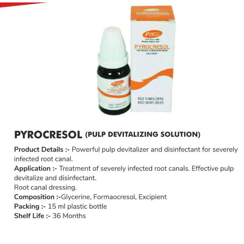 Jual TKF dental pyrocresol pulp devitalizing solution | Shopee Indonesia