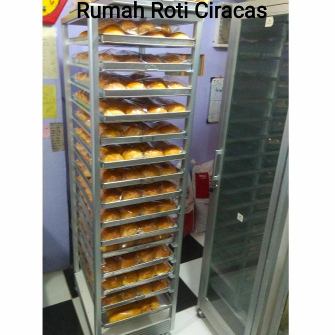 Jual Troly Rak Loyang Roti Trolley Bakery Susun 15 Slot Pan Rak Murah ...