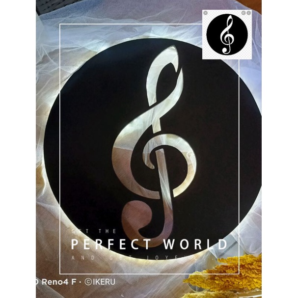 Jual Hiasan dinding aesthetic , lampu not nada | Shopee Indonesia