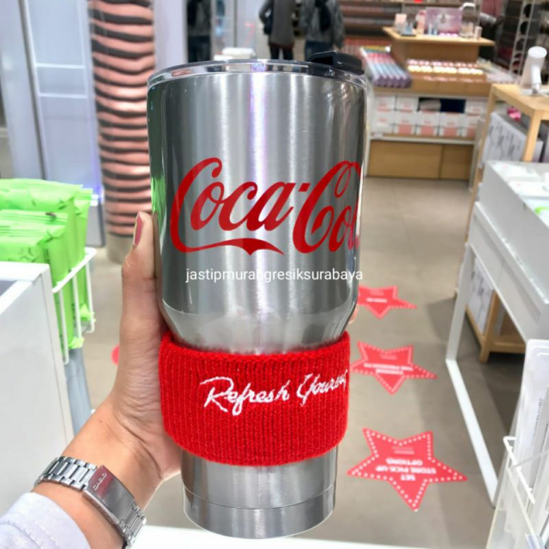 Jual COCA COLA INSULATION STEEL BOTTLE 850ML MINISO VACUUM MUG MINISO ...