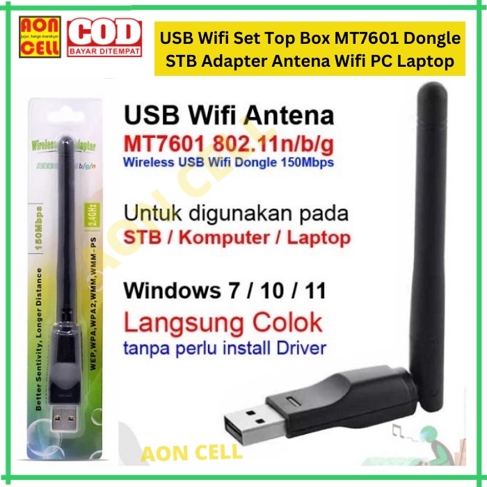 Jual USB Wifi Set Top Box MT7601 Dongle STB Adapter Antena Wifi PC Laptop | Shopee Indonesia