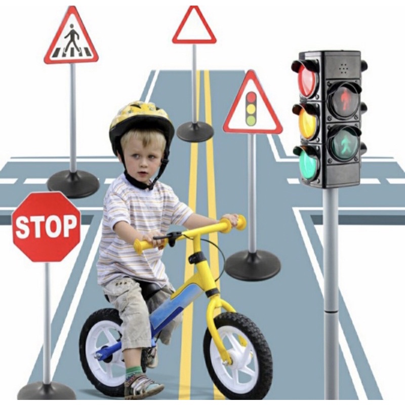 Jual mainan rambu rambu lalu lintas | mainan lampu merah | traffic ...