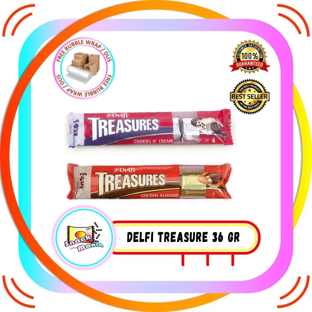 Jual Delfi Treasures Cookies & Cream - Golden Almond 36 gr | Shopee ...