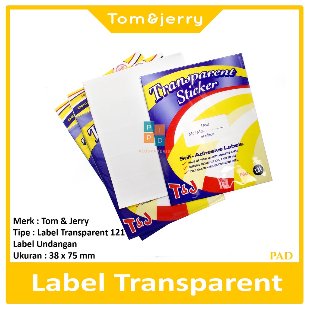 Jual Tom & Jerry Label Transparent Undangan 121 - Pad | Shopee Indonesia