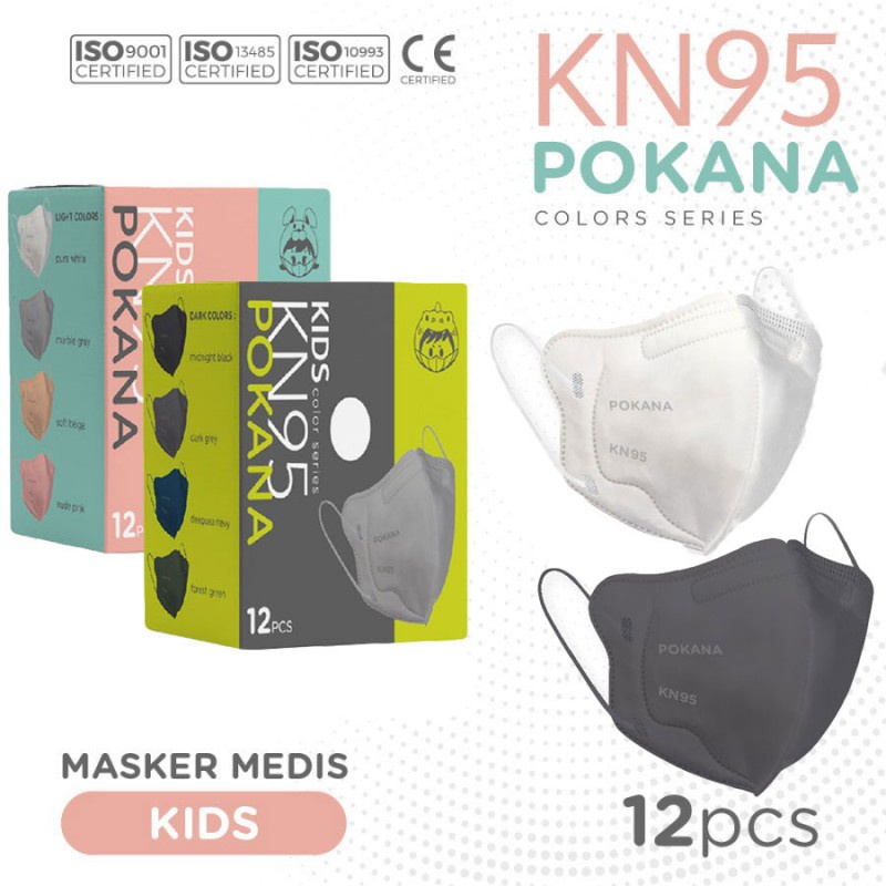 Jual Pokana Kids KN95 12 Pcs / Masker Anak Pokana | Shopee Indonesia