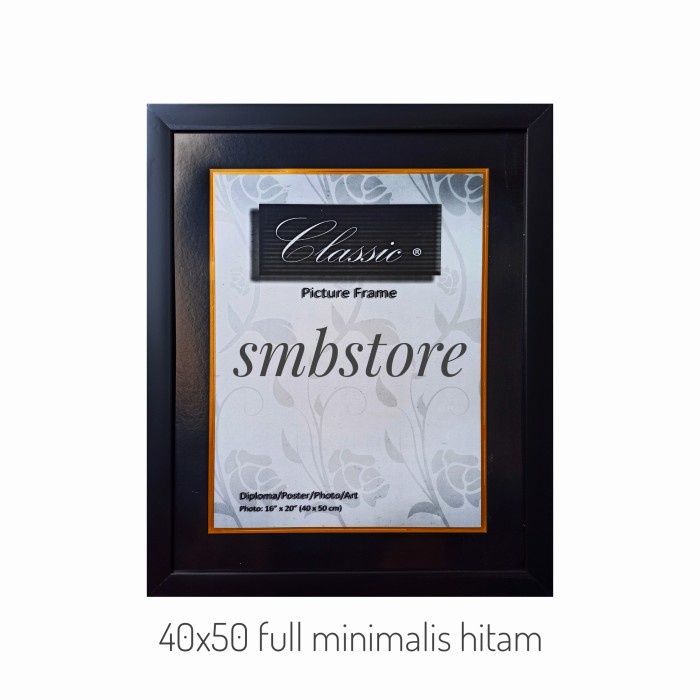 Jual Frame Bingkai Foto 40X50 Full Minimalis Hitam Putih | Shopee Indonesia