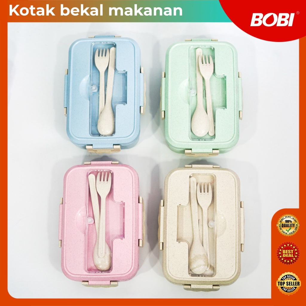 Jual Tempat Bekal Makanan Set 1500 ML / Lunch Box Set kode TMK 001-3 ...