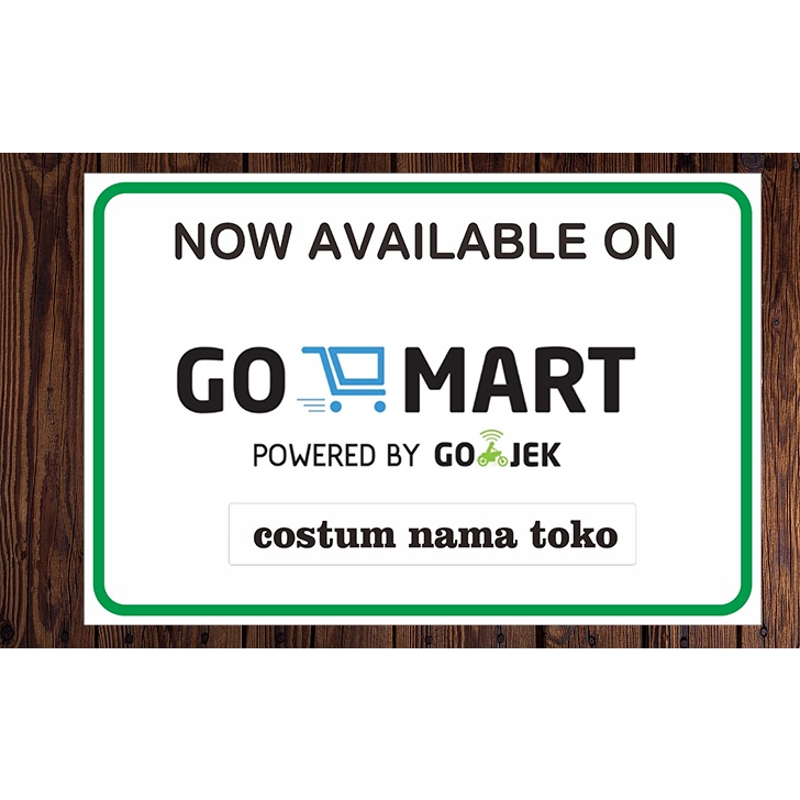 Jual STIKER GO MART, GRAB MART dan shopee mart | Shopee Indonesia