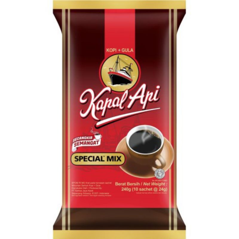 Jual kopi kapal api special mix 10 sachet @ 24g | Shopee Indonesia