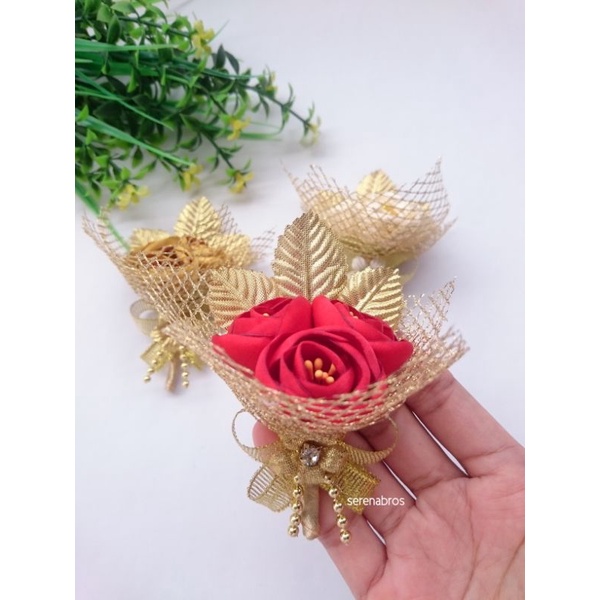 Jual Corsage / Bros Bunga / Bunga Jas / Boutonniere - trio | Shopee ...