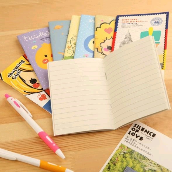 Jual Buku Tulis Catatan Kecil Note Book Mini Lucu Memo - Persegi Motif ...