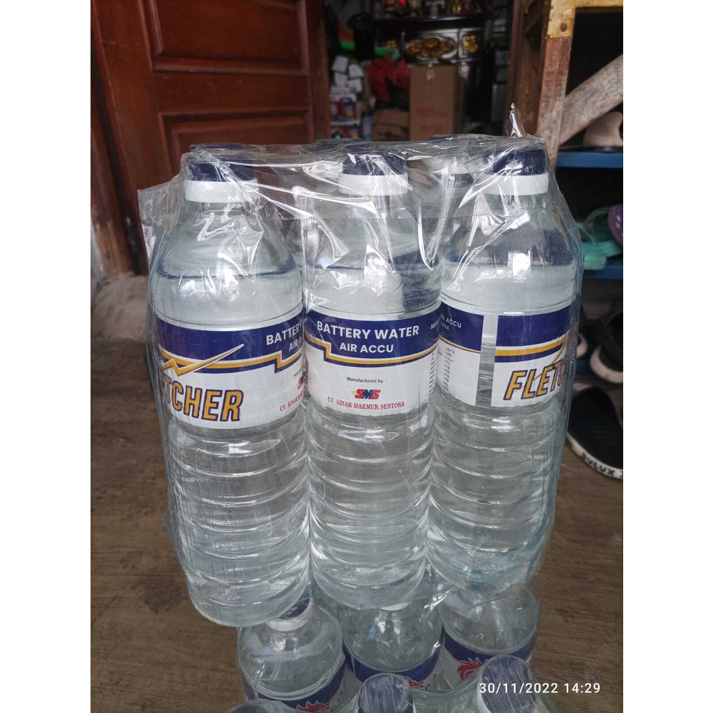 Jual Air Accu Merk Flethcer / Air Accu Tambah / Air Accu Tutup Biru ...