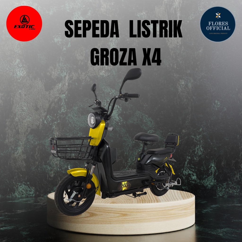 Jual Sepeda Listrik Exotic GROZA X4 Selis Groxa x 4 Pacific | Shopee ...