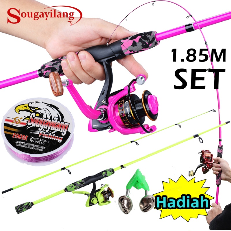 Jual Sougayilang Joran Pancing Set 1.8M 2 Bagian Alat Pancing Berputar ...