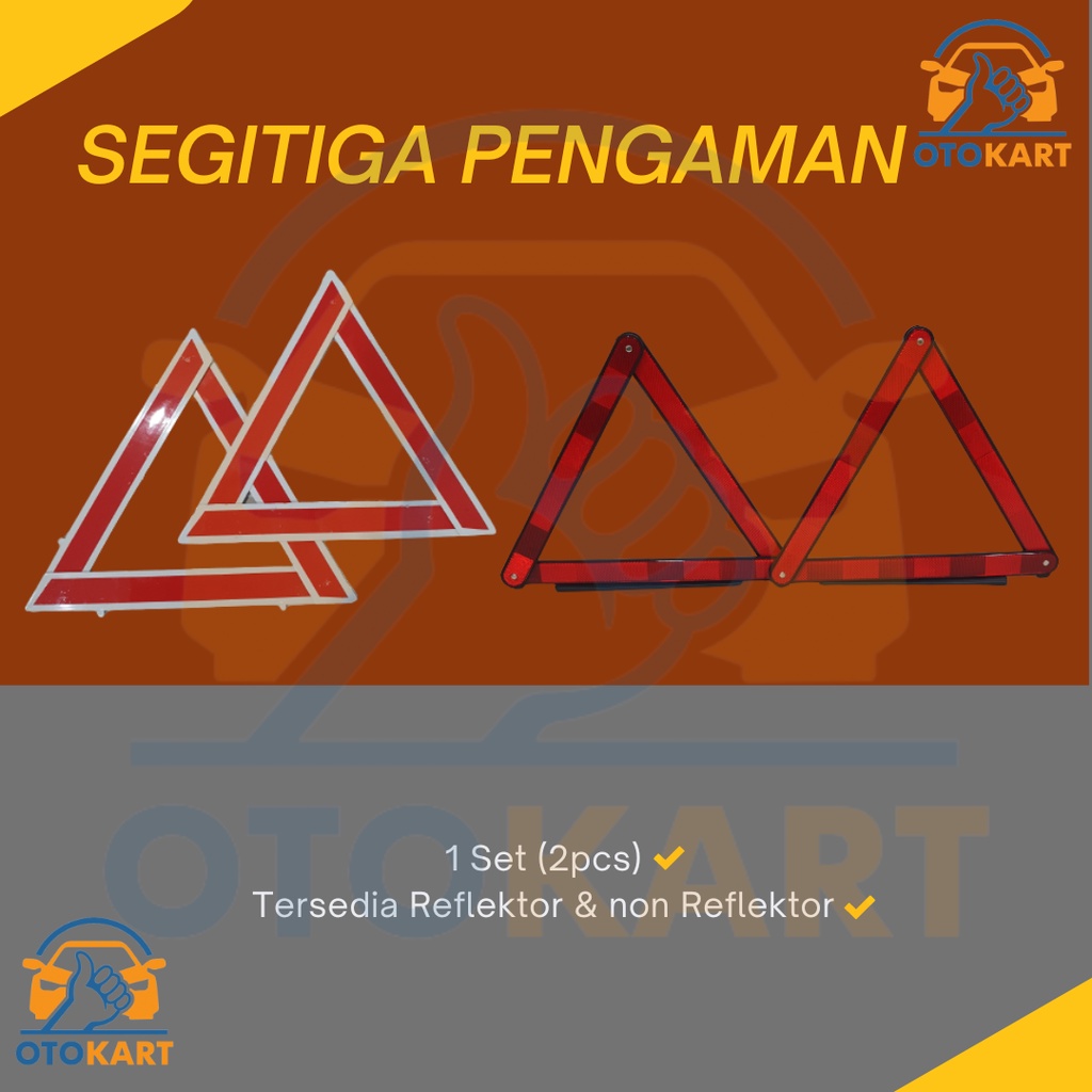 Jual SEGITIGA PENGAMAN MOBIL TRUK REFLEKTOR / NON REFLEKTOR RAKIT ...