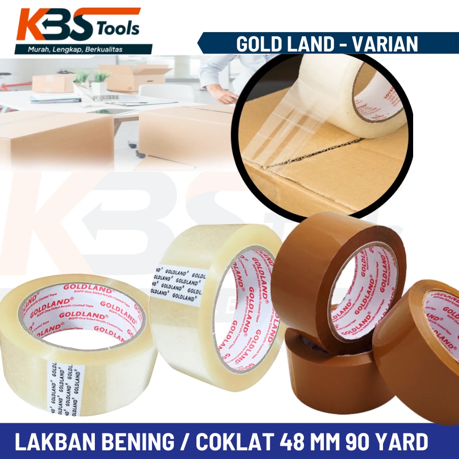 Jual Isolasi Lakban Bening - Coklat 48mm / 2" - Selotip 90 Yard Kualitas Bagus | Shopee Indonesia