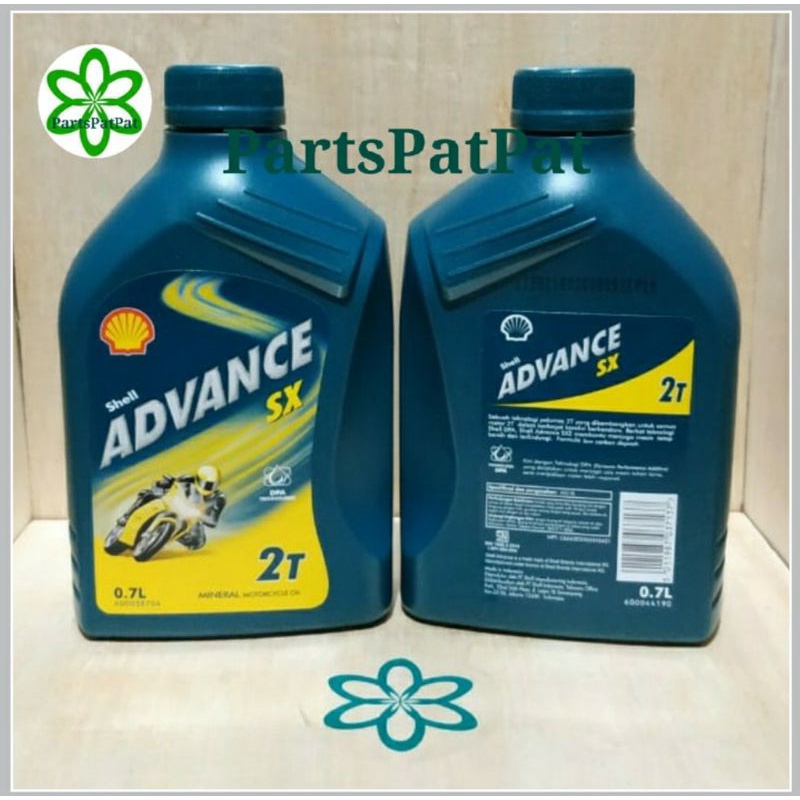 Jual OLI OIL SAMPING CAMPUR SHELL ADVANCE SX 2T 2TAK 07LT 700ML ASLI ...