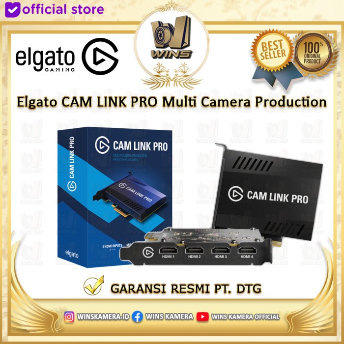 Jual ELGATO CAM LINK PRO / CAMLINK PRO MULTI CAMERA PRODUCTION ORIGINAL ...