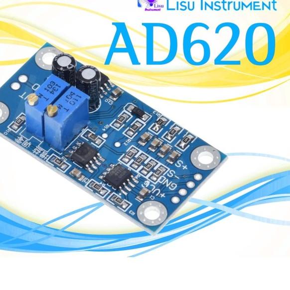 Jual AD620 Hi Precision uV/mV Voltage Amplifier Signal Instrumentation ...