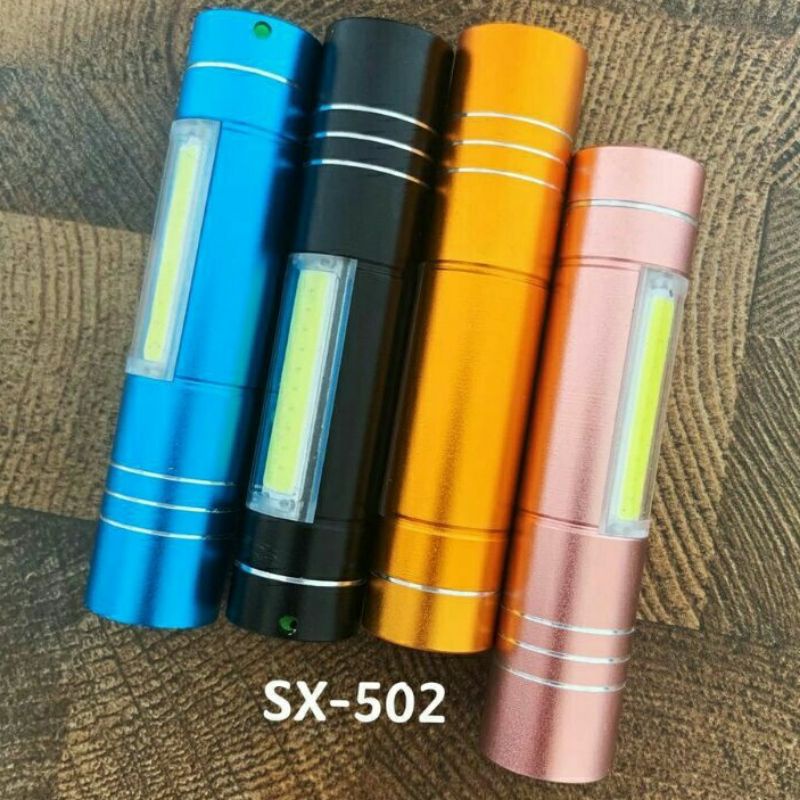 Jual Senter LED COB mini pocket Batre AA / 14500 bahan almunium buat ...