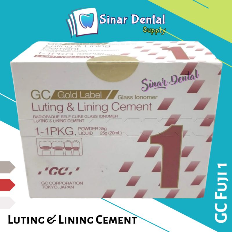 Jual GIC Fuji 1 mini pack / big pack luting cement GC lem gigi palsu ...