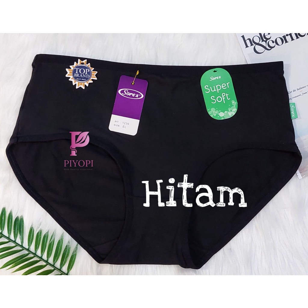 Jual Celana Dalam Sorex 1239 CD Super Soft XXL XL L Celana Dalam Wanita Basic Sorex Katun ...
